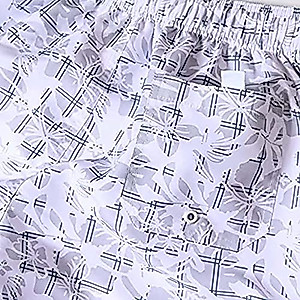 AIchenYW Men's Casual Shorts Drawstring Elastic Waist Printed Beach Short Pants Summer Refreshing Sports Shorts