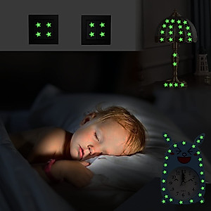 Glow in The Dark Stars and Planets, Bright Solar System Wall Stickers, Glowing Ceiling Decals for Bedroom Living Room, Space Decal, Best Birthday Gift for Kids, Boys, Girls and Toddlers