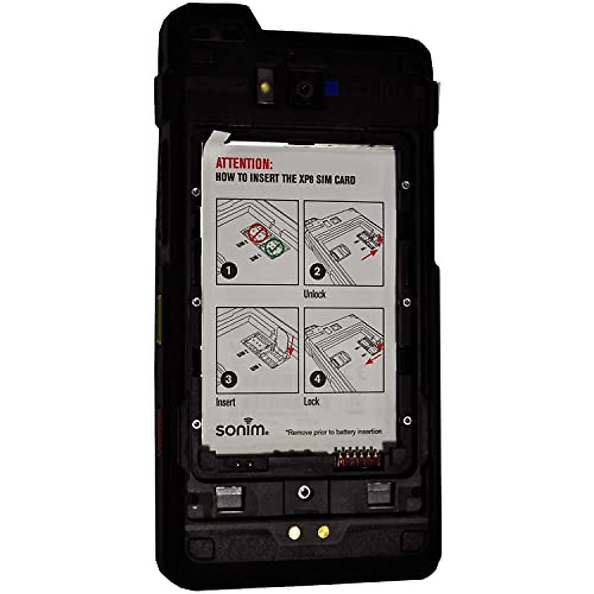 Sonim XP8 XP8800 Single-SIM 64GB IP68/IP69 (GSM, No CDMA) Locked to Sprint Only 4G-5G LTE- Rugged Smartphone (Black) – (Renewed)