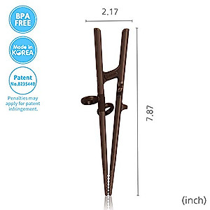 Edison Friends Training Chopsticks for Adults Right Handed, Beginner Chopsticks, Chopsticks Helper, Chopsticks for Beginners, Trainer Chopsticks, Easy Chopsticks, Practice Chopsticks, Made in Korea