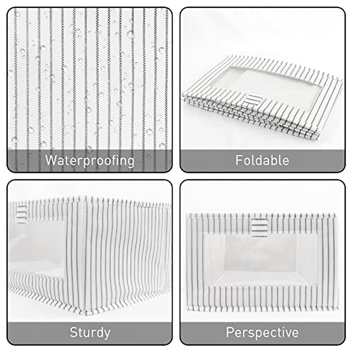 BAIYOUKE 2 Pack Storage Baskets, Foldable Organizing Basket Bin for Home, Nursery, Closet & Shelves Organization | Storage Basket Cube Shelf Organizer (Black and White Plaid)