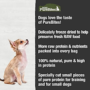 Mini-PureBites Freeze Dried Beef Dog Treats | Only 1 Ingredient | 85g