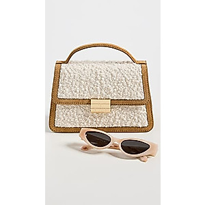 FRAME Women's Le Signature Small Top Handle Bag, Off White Multi, One Size