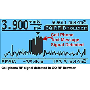 GQ EMF Meter EMF-390 Electromagnetic Radiation Detector 3-in-1 RF Meter 5G Cell Tower WiFi 10G & Data Log 2.5G Spectrum Analyzer Radio Frequency Detector Ghost Hunting Equipment