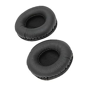 ASHATA 1 Pair Universal Soft Sponge Headphone Ear Pads Ear Cushion Headset Cups Covers Replacement,Fit for 60mm / 2.4In Headphones,Black