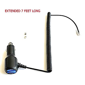 DCPOWER Coiled/Curled Power Cord Replacement for Escort MAX 360, Escort MAX 360C Radar Detector