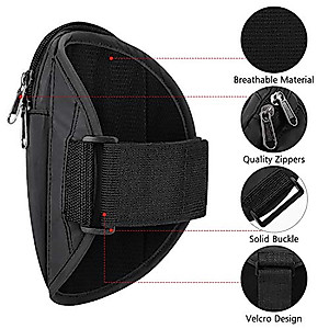 Simptech Running Phone Armband, Sweatproof Workout Phone Holder Fits iPhone 14/13/Pro Max/Plus/Mini/12/11/SE/XR