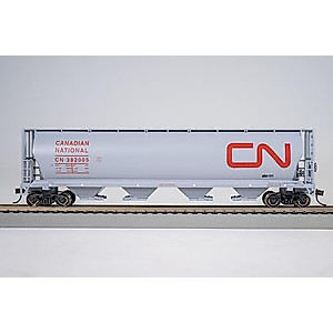 Bachmann Trains - Canadian 4 Bay Cylindrical Grain Hopper - Canadian National - HO Scale