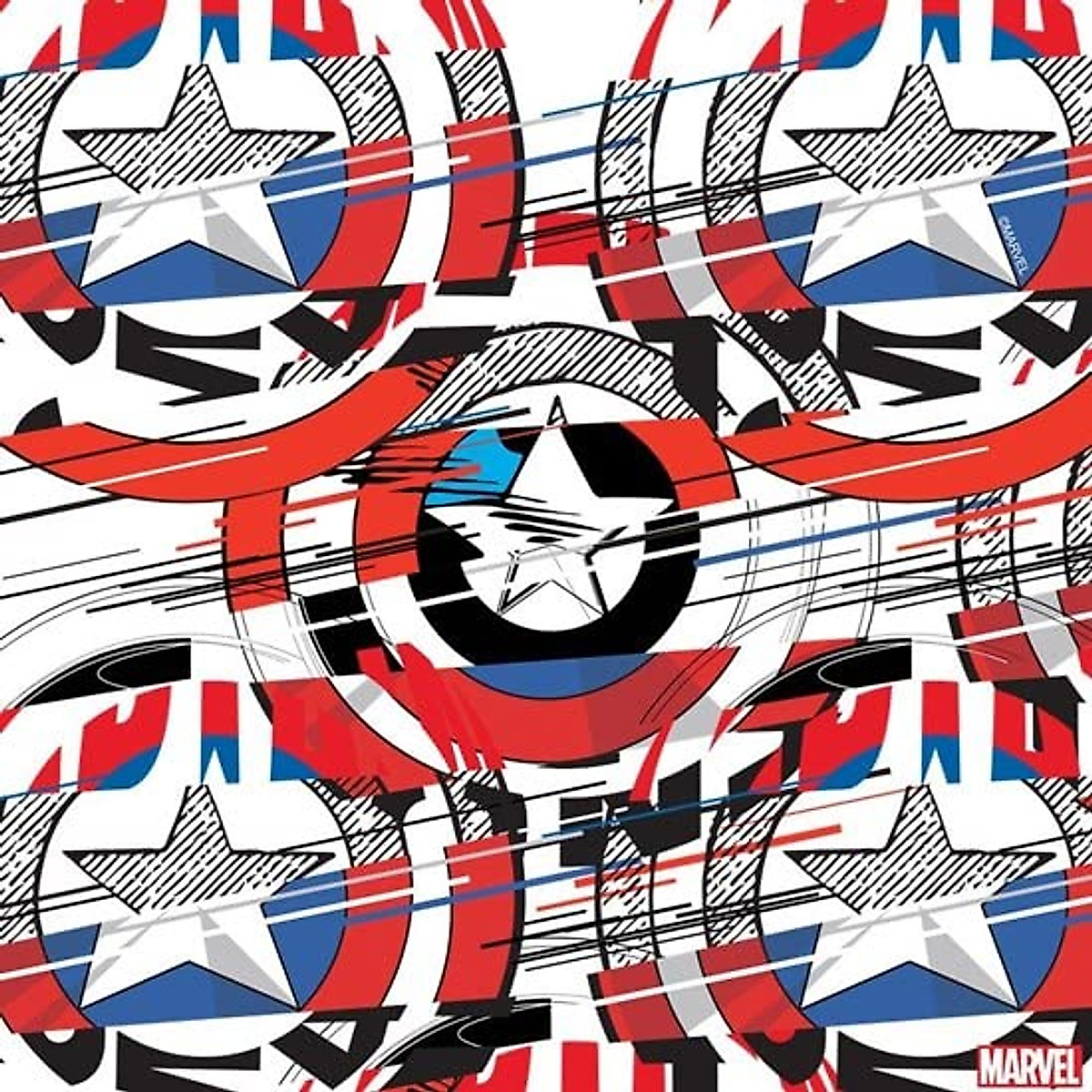 CafePress Captain America Shield Pattern Ceramic Coffee Mug, Tea Cup 11 oz