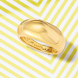 Ross-Simons Italian 14kt Yellow Gold Shiny Dome Ring. Size 10