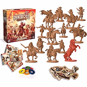 Zombicide Running Wild Expansion - Ride or Die in The Undead West! Cooperative Strategy Game with Tabletop Miniatures, Ages 14+, 1-6 Players, 45-60 Min Playtime, Made by CMON