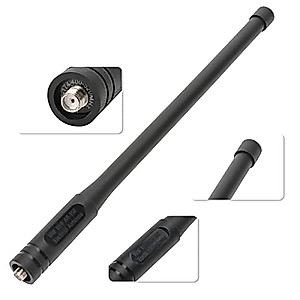 2Pack Baofeng Dual Band VHF UHF SMA-Female Tactical Antenna for Baofeng AR-152 UV-5R UV-82 BF-F8HP BF-H6 BF-888S TP-8Plus Kenwood TYT Etc Two Way Radio