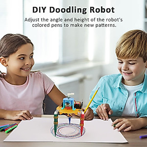 5 Set STEM Kit, Robot Building Kit, STEM Projects for Kids Age 8-12, DIY Electronic Science Experiments Engineering Toys,Gift for Boys and Girls 8 9 10 11 12 Year Old