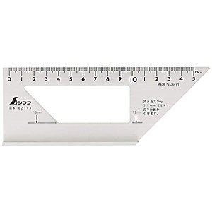 Shinwa Japanese Aluminum Saddle Layout Square w/ 45 degree and 90 degree Sides
