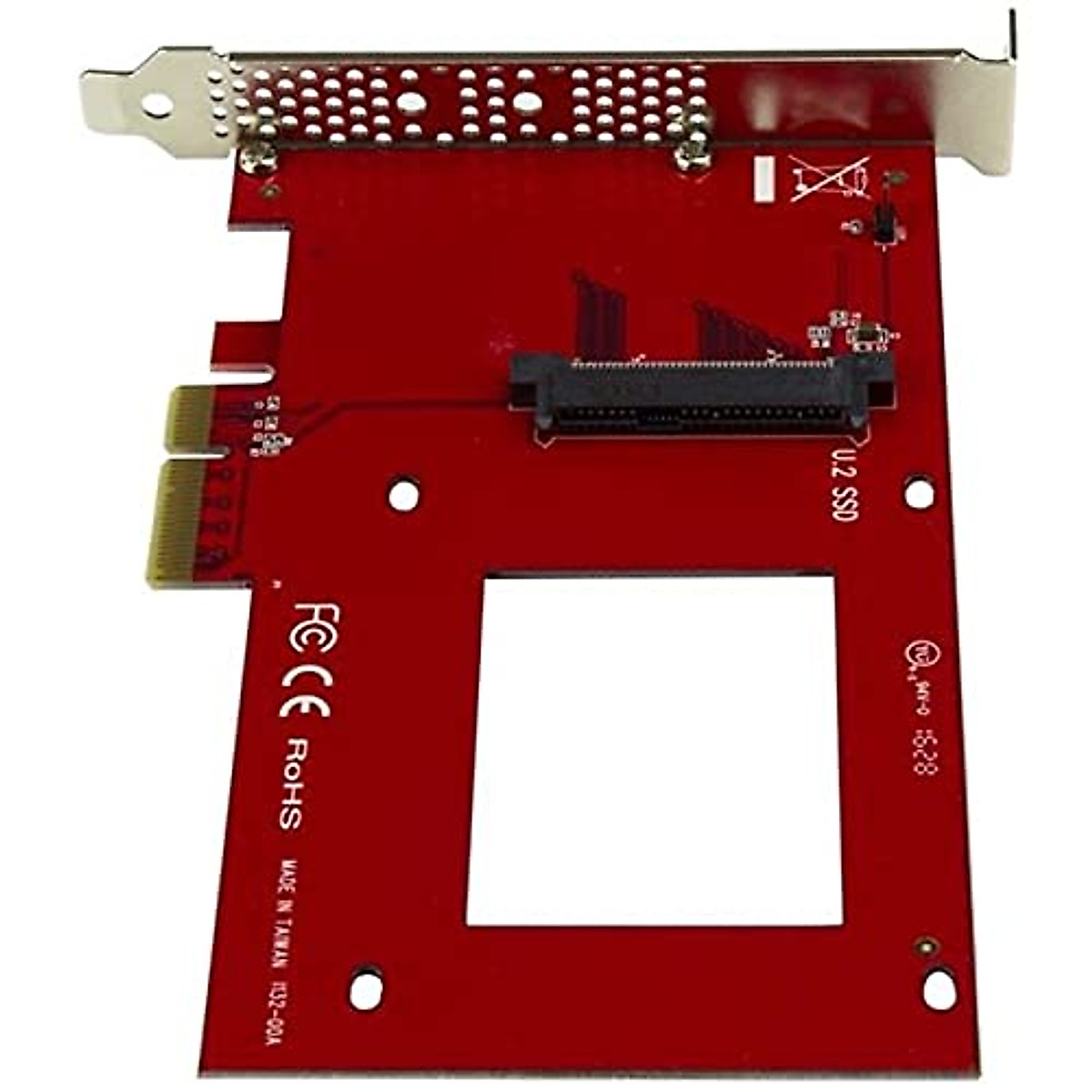StarTech.com U.2 to PCIe Adapter - x4 PCIe - For 2.5" U.2 NVMe SSD - SFF-8639 PCIe Adapter - U.2 SSD - PCIe SSD - U.2 drive , TAA (PEX4SFF8639)