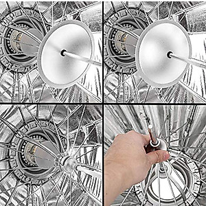 Glow EZ Lock 38" Deep Parabolic Quick Softbox, 16-Sided Parabolic Softbox Opens Up and Closes Down 'Umbrella' Style, this Bowens Mount Softbox with Quick Speedring Swap is an Ideal Speedlight Soft box