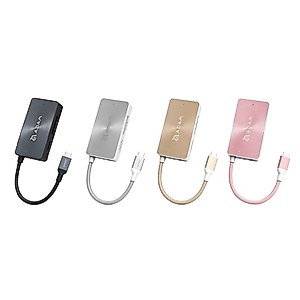 ADAM elements 5-in-1 USB C Hub - 80W USB C PD - SD Card/microSD Card Reader - 2 USB A 3.1 Ports - Portable, Durable Aluminum Case, Compatible for Mac, Windows, Chrome (CASA Hub PDC501, Silver)