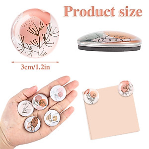 12 Pieces Fridge Magnets Line Drawing Refrigerator Magnets Glass Strong Magnetic Crystal Fridge Magnets Kitchen Office Whiteboard Decorative Magnets