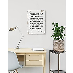 Maya Angelou Motivational Quotes Wall Art for bedroom Iconic Black Women History Inspirational Wall Decor african american wall art for living room aesthetic wall art retro farmhouse artwork positive Canvas Print framed nice gifts (Upgraded Version)