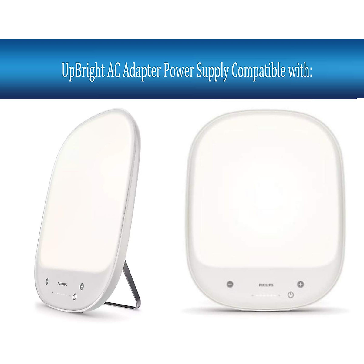 UL Listed 24V AC/DC Adapter Compatible with Philips SmartSleep Wake-up Light HF3520 60 HF3521 HF3510 HF3531 HF3550 Somneo HF3650 HF3651 HF3670 12W S018QC2400050 HF20 18W HF3419 HF24 24W Power Charger