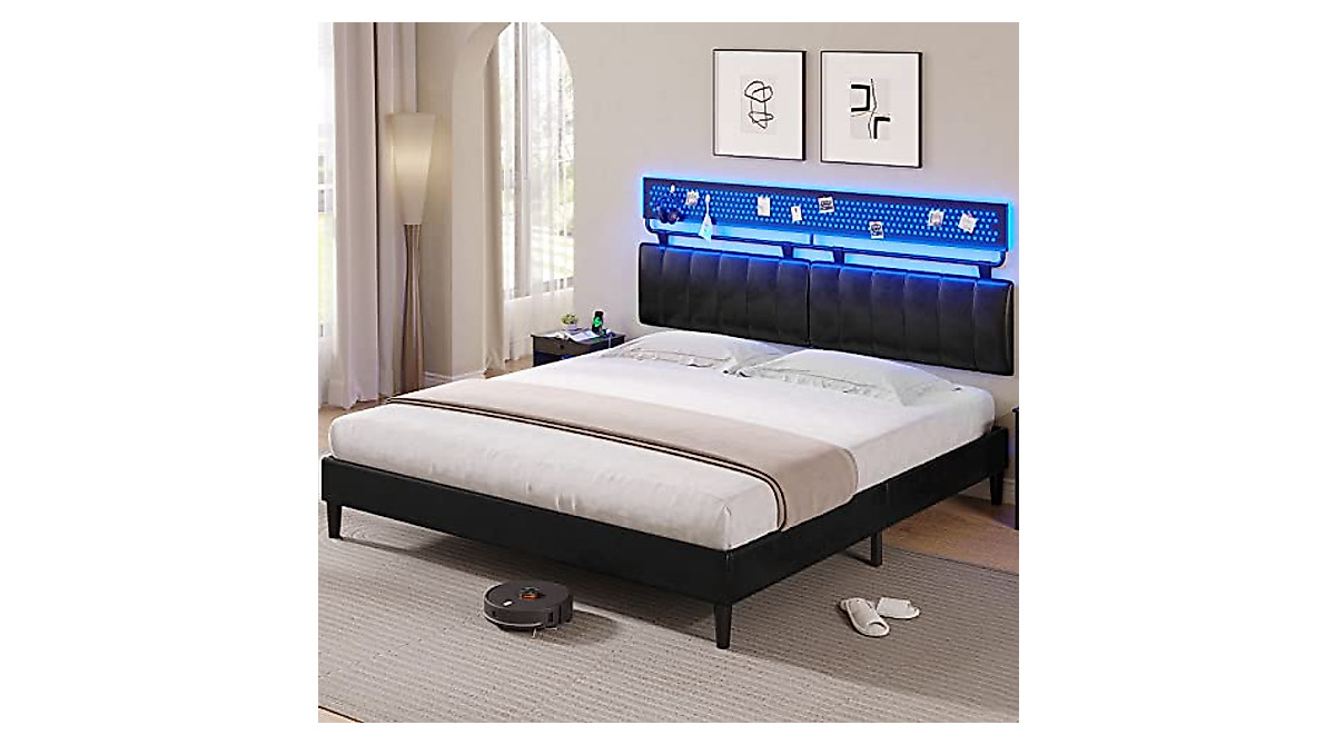 Hasuit King Size Smart LED Bed Frame - Modern, Luxurious & Customizable