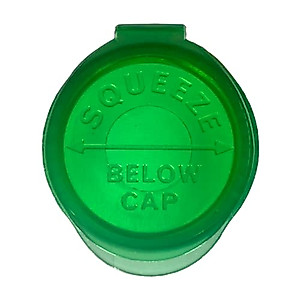 116mm Airtight Storage Tube Container - Green 10 Pack
