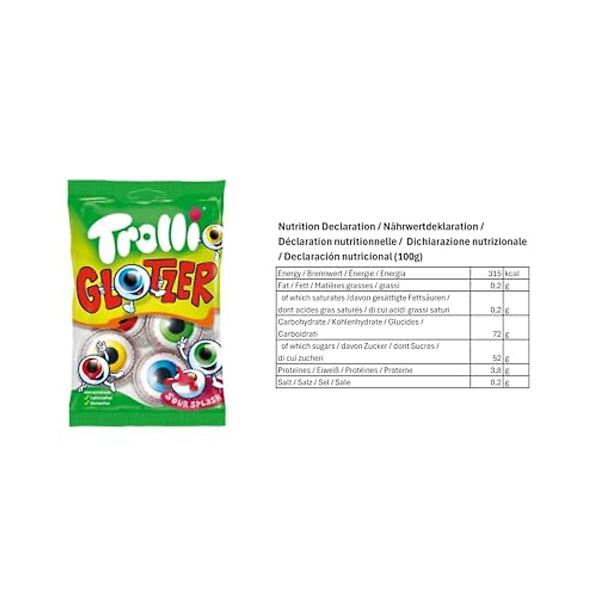Trolli Original,Fruity Glotzer 75g, Red