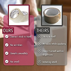 Mr. Pen- Packing Tape, 2Pack, 2in Wide, 60 Yards, 1.9mil, No Smell, Shipping Tape, Packaging Tape, Packing Tape Rolls, Clear Packing Tape, Moving Tape, Box Tape, Mailing Tape, Packing Tape Refill