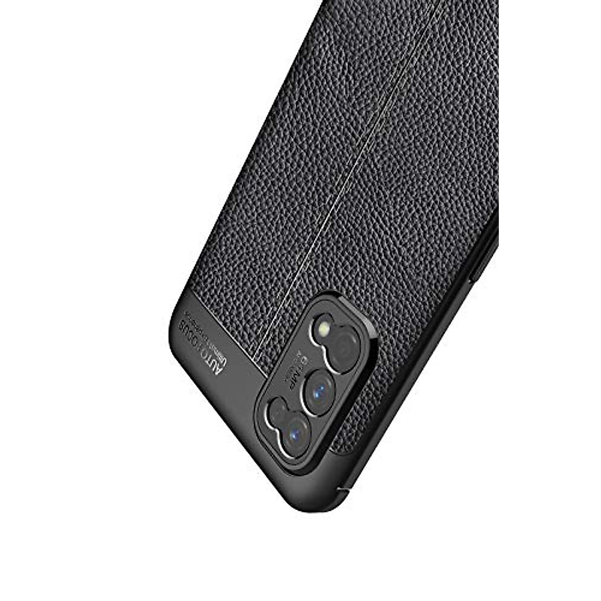 GUOQING for Oppo Realme 7 Pro Case,Shockproof High Impact Tough Rubber Rugged Hybrid Case Protective Anti-Shock Shatter-Resistant Mobile Phone CaseLeather Texture (Color : Black)