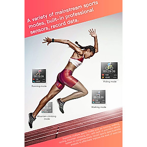 LCW Smart Watch for iPhone Android, Fitness Tracker Health Watch w/Heart Rate Blood Oxygen Monitor, Blood Pressure, 1.4" Touch Screen Smartwatch, Sleep Step Tracker, IP67 Waterproof (Pink)