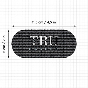 TRU BARBER HAIR GRIPPERS ® 2 COLORS BUNDLE PACK 4 PCS for Men and Women - Salon and Barber, Hair Clips for Styling, Hair holder Grips (Red/Black)