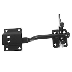 Housoutil 1 Set Hinges gate Latch for Wooden Fence Latch Hook Fence Latch gate Locks for Wooden Fence gate latches Heavy Duty gate Latch gate Handles Long Door Latch The Fence Carbon Steel