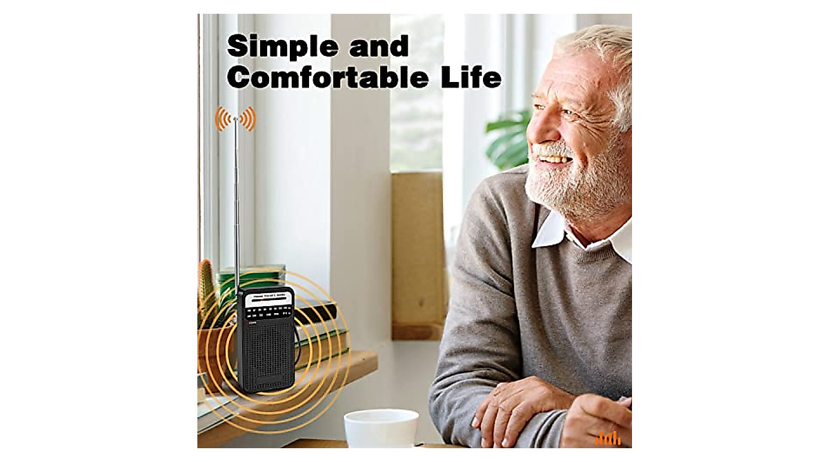 Portable Radio AM FM with Loud Speaker and Long Range Reception