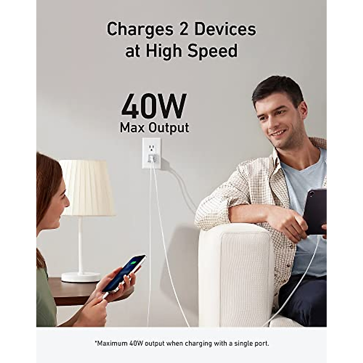 Anker USB C Charger 40W, 521 Charger (Nano Pro), PIQ 3.0 Durable Compact Fast Charger (Not Foldable) for iPhone 14/14 Plus/14 Pro/14 Pro Max/13, Galaxy, Pixel 4/3, iPad/iPad Mini (Cable Not Included)