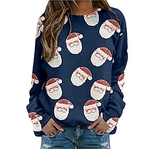 Christmas Sweaters for Women Fitted Shirts for Women Santa Xmas Tree Holiday Shirts Xmas Plaid Tree Color Block Cardigans Casual Coat Tiered Fall Clothes 2023 Womens Shacket Fall Plus Size Halloween