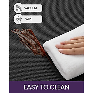 DEXI Kitchen Mat Cushioned Anti Fatigue, Non Slip Waterproof Comfort Standing Floor Rug for Kitchen, Office, Sink, Laundry, 39x20, Black