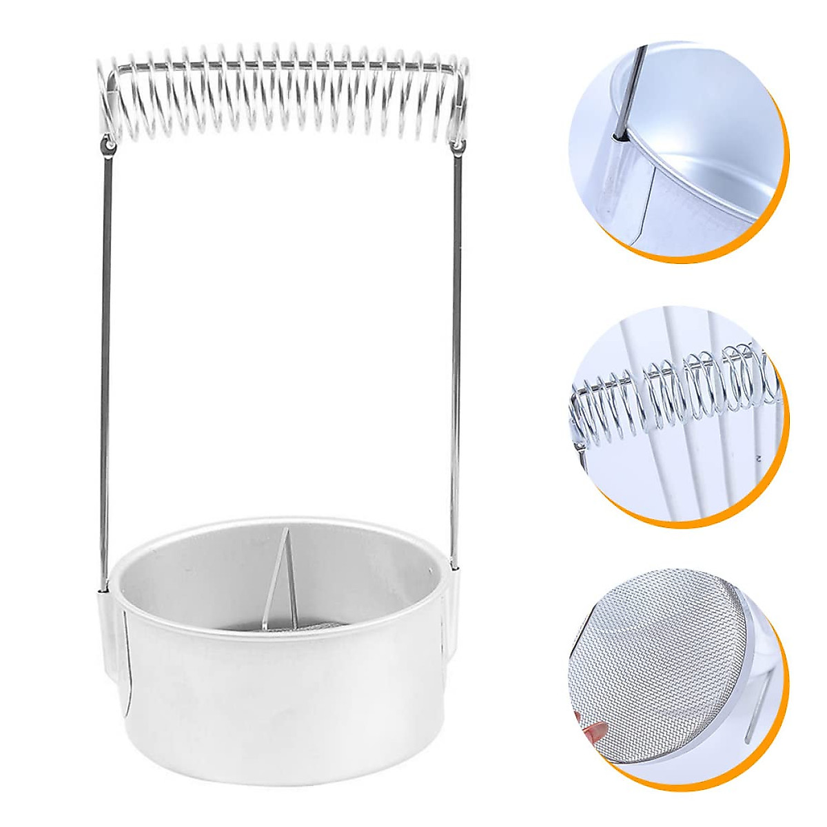 Gadpiparty Cleaner Hanging Container Barrel for Holder Metal Stand Art Bucket Tank Useful Painting Pen with Washer Oil Paintbrush Watercolor Paint Hanger Cleaning Brush Calligraphy Drying