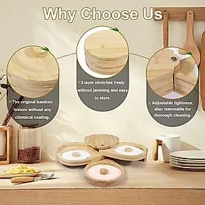 Margarita Salt Rimmer Set, Bamboo 3 Tier Bar Glass Rimmer for Margaritas and Cocktails, Bloody Marys, Suitable for Party, Bar, Home Bar, Restaurant, Bar Accessories Supplies