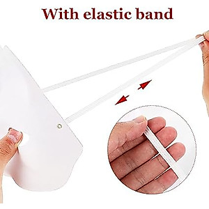 ChicRosa 5 Pcs Cat Masks White Paper Blank Hand Painted Masks Halloween Masquerade Costume Cosplay Accessories