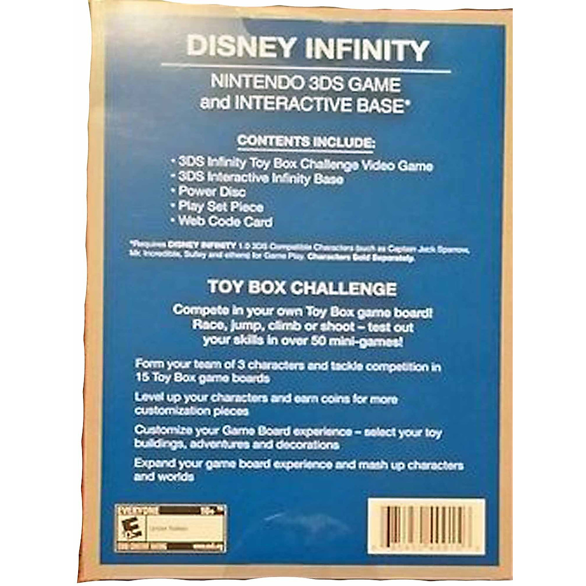 Disney Infinity Toy Box Challenge Nintendo 3DS Game & Interactive Base (Characters Sold Separately)