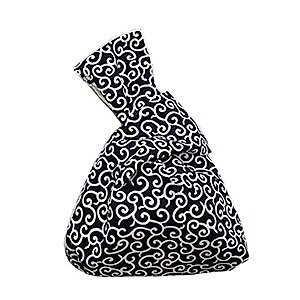 Japanese Style Knot Bag Women Wrist Bag Kimono Knot Pouch Tote, Pattern 05