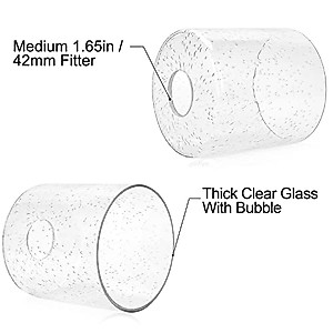 Seeded Glass Shade Cylinder Glass Lamp Shade Replacement Glass Shade