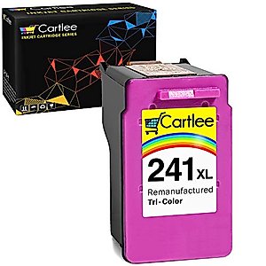 Cartlee 1 Color Remanufactured High Yield Ink Cartridge Replacement for CL-241XL 241 XL PIXMA MX472 MX452 MG3520 MX432 MX439 MG3220 MX512 MG2120 MX459 MG3620 MG3600 MX479