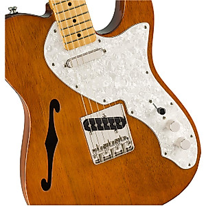 Squier Classic Vibe 60s Thinline Telecaster Electric Guitar, with 2-Year Warranty, Natural, Maple Fingerboard
