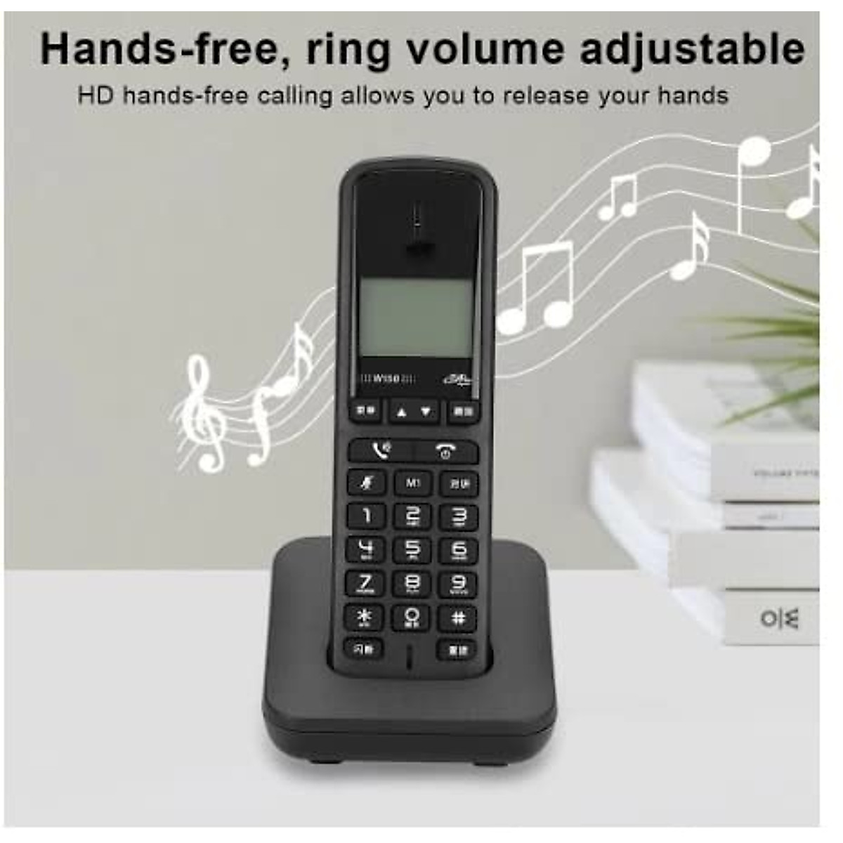 KSSMZ Business Master Phone Home Office Long-Distance Rope Landline -to-Two Three-Way Call Telefon (Color : D)