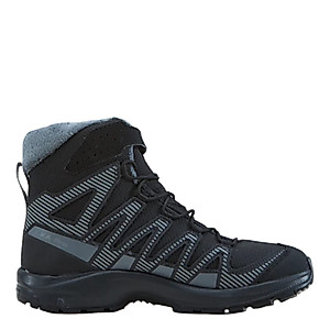 Salomon Kids XA PRO V8 CLIMASALOMON Waterproof Winter Boots Snow, Black/Phantom/Quiet Shade, 1 US Unisex Little