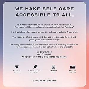 Brooklyn Botany Dead Sea Salt and Lavender Body Scrub - Moisturizing and Exfoliating Body, Face, Hand, Foot Scrub - Fights Fine Lines, Wrinkles - Great Gifts for Women & Men - 10.5 oz