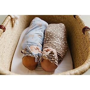 Copper Pearl Baby Bows: Stylish Headbands for Baby Girls, Premium Soft and Stretchy Baby Headbands, Perfect for Newborns, Trendy Designs - Fawn