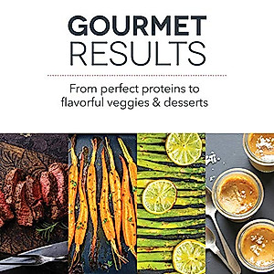 Dash Chef Series Stainless Steel Sous Vide, Temperature Control For Steak/Poultry/Seafood/Vegetables with Timer & Vacuum Bags + Pump Included, 8.5 Quart