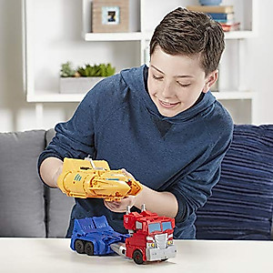 Transformers Toys Cyberverse Spark Armor Ark Power Optimus Prime Action Figure - Combines with Ark Power Vehicle to Power Up - for Kids Ages 6 & Up, 12"